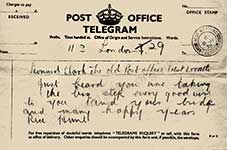 Telegrams: their importance in the past
